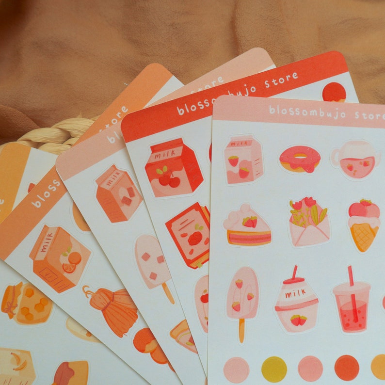 Stickersheet Rainbow Bullet Journal Stickers Planner | Etsy