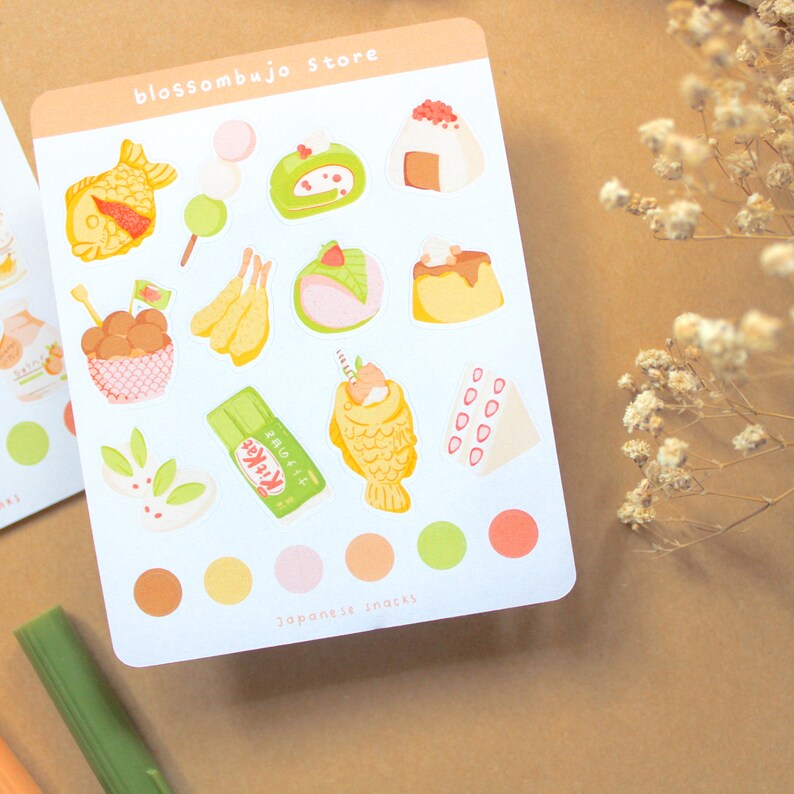 Stickers Bundle Japan Bullet Journal Stickers Planner | Etsy