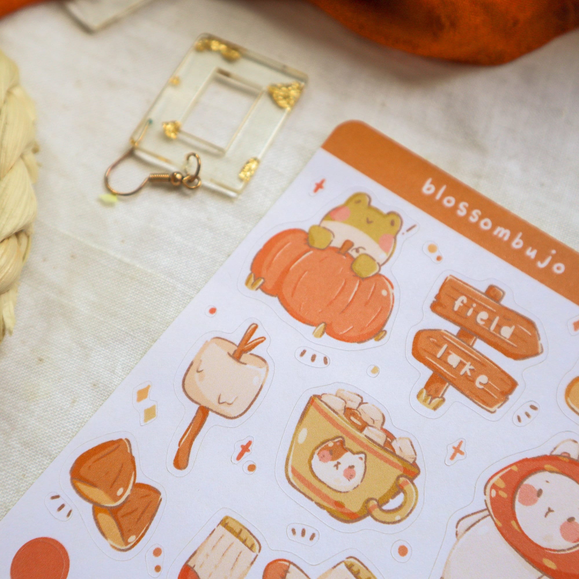 Stickersheet Fall Party Bullet Journal Stickers Planner | Etsy