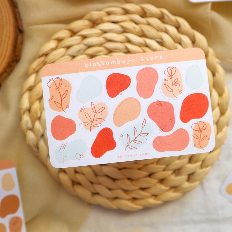 Stickersheet Abstract Bullet Journal Stickers Planner - Etsy