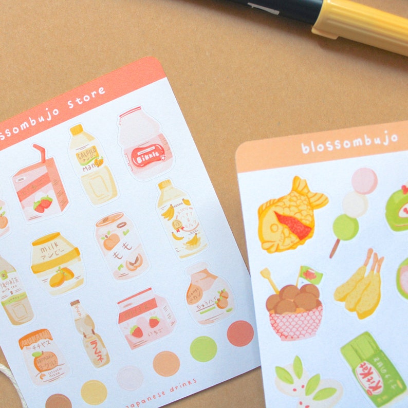 Stickers Bundle Japan Bullet Journal Stickers Planner | Etsy
