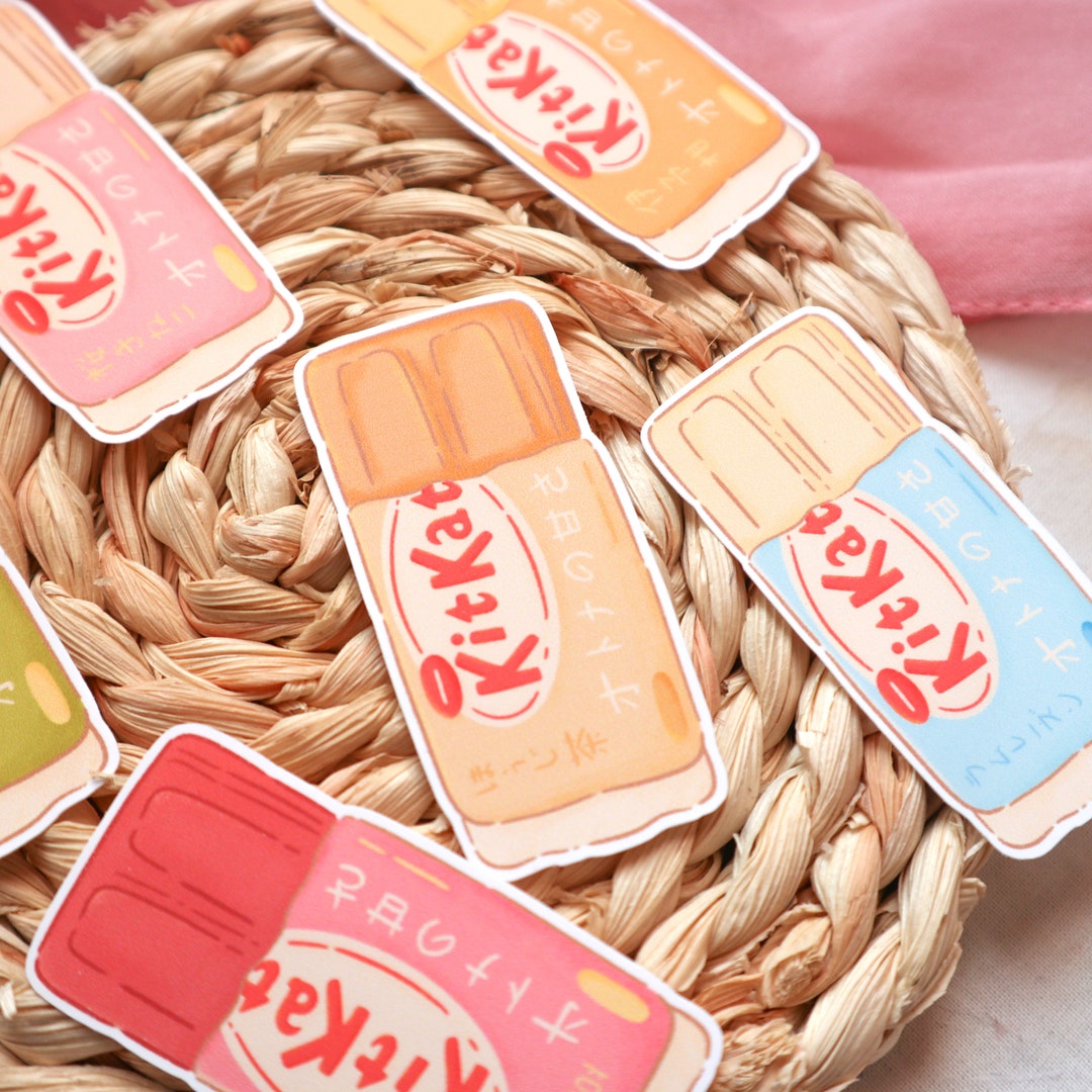 Sticker Flake Vinyl Kit Kat Bujo Stickers, Planner Stickers, Scrapbook ...