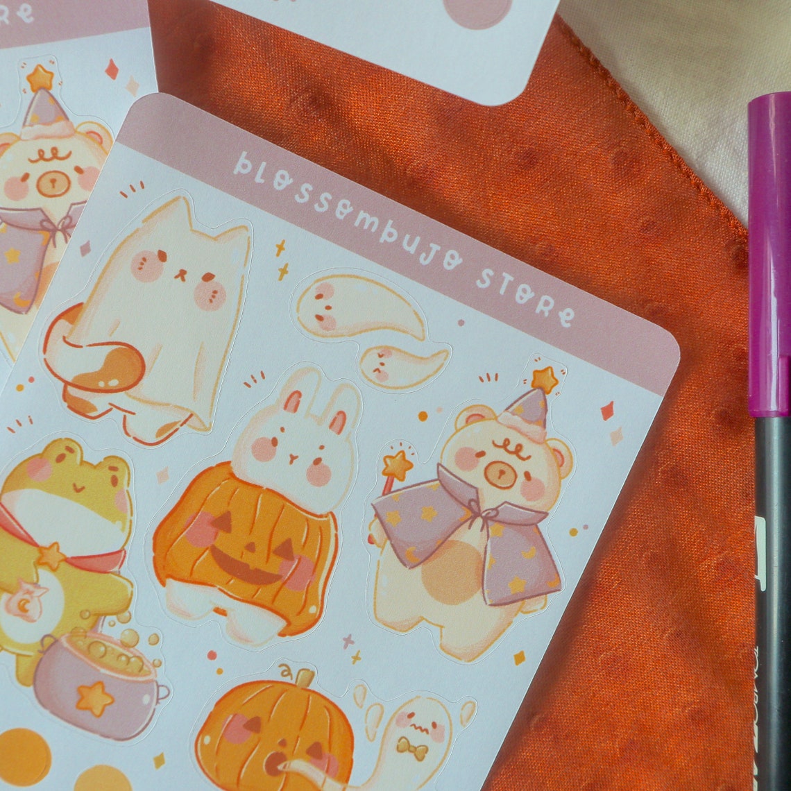 Stickersheet Spooky Village Bullet Journal Stickers - Etsy