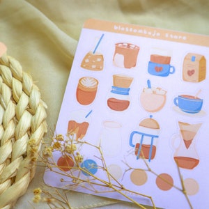 Stickersheet Coffee Bullet Journal Stickers, Planner Stickers ...