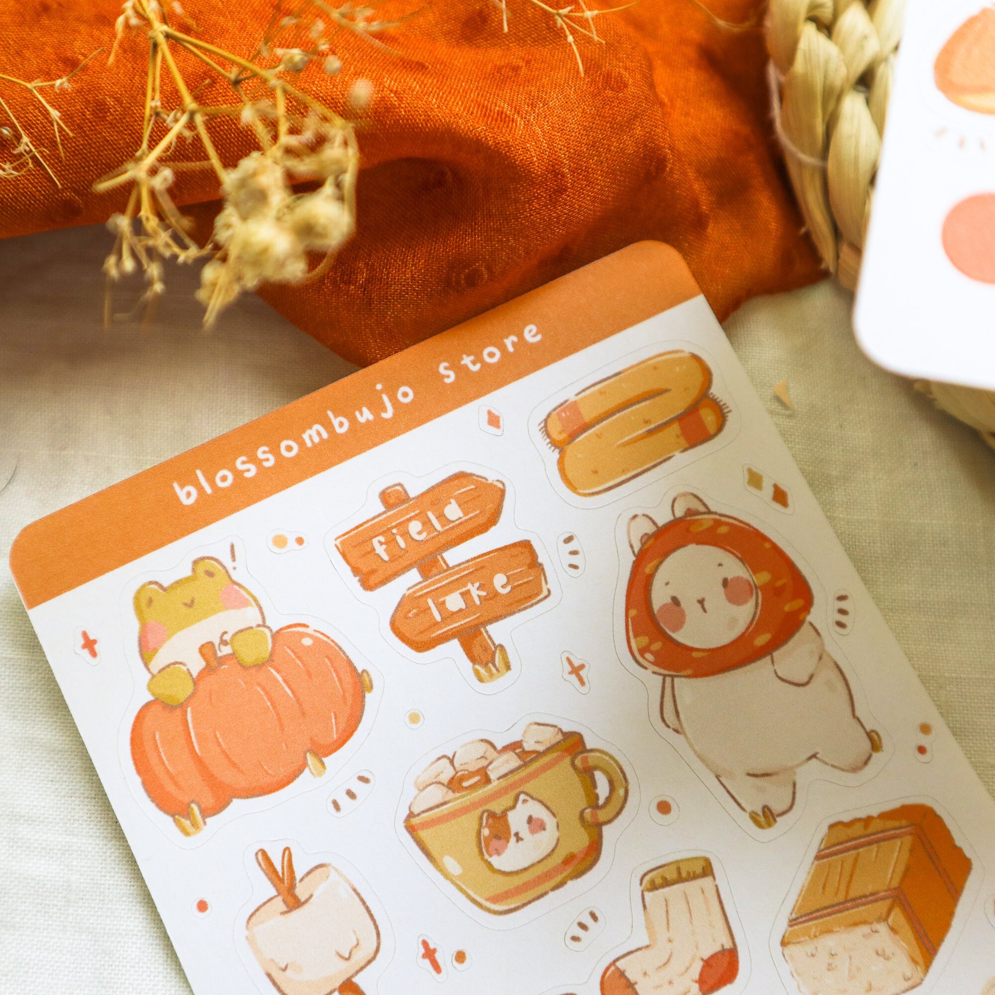 Stickersheet Fall Party Bullet Journal Stickers Planner | Etsy