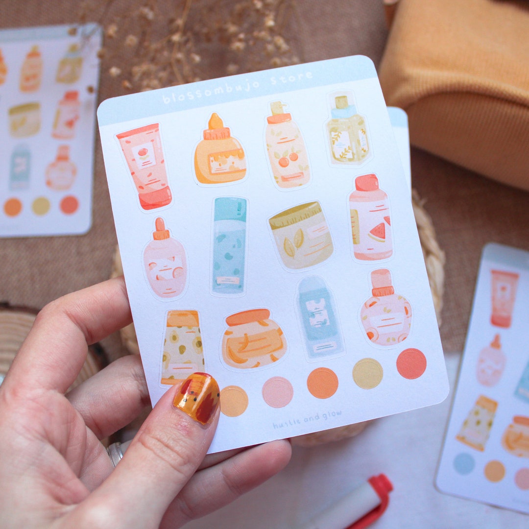 Stickersheet - Skincare | Bullet Journal Stickers, Planner Stickers ...