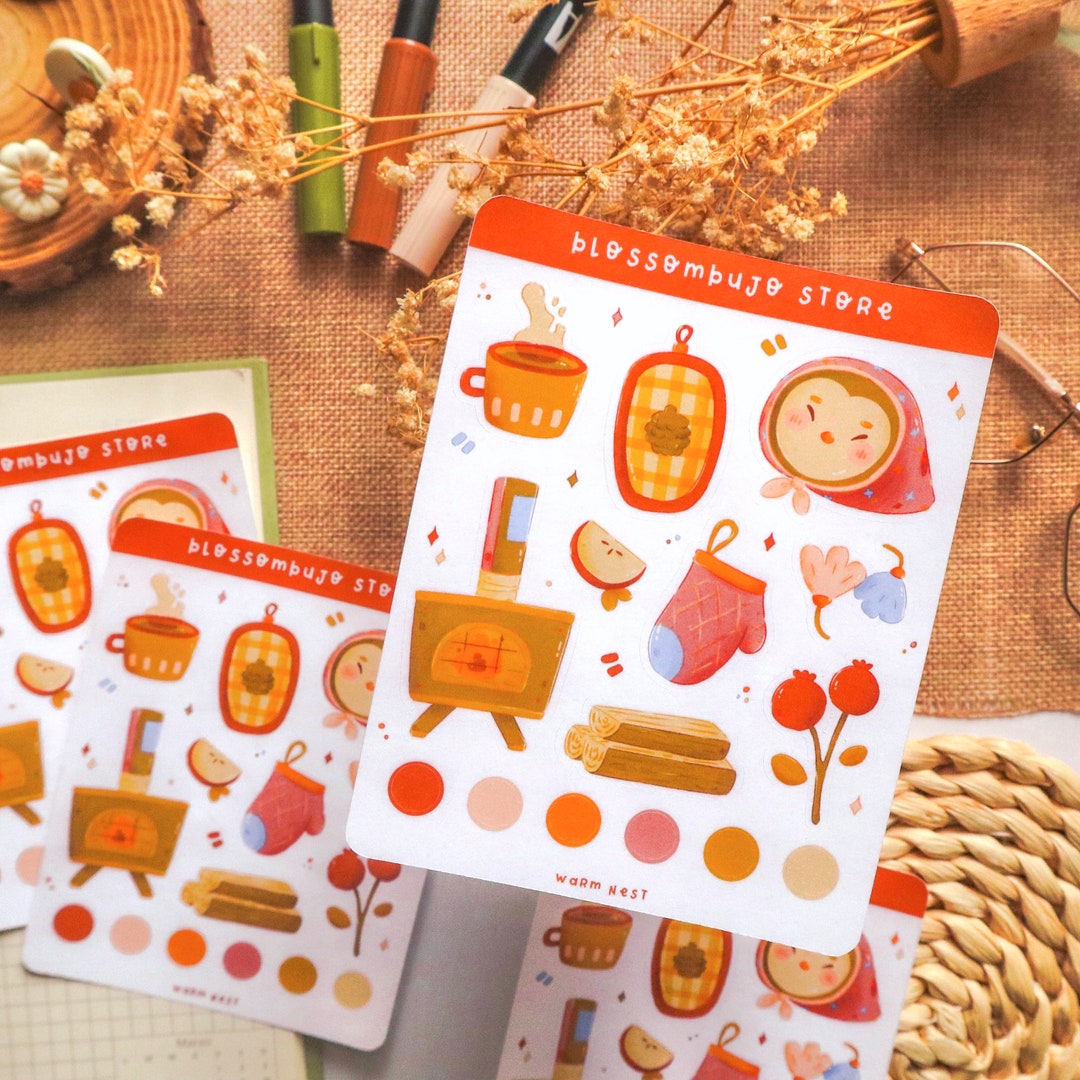 Stickersheet - Warm Nest | Bullet Journal Stickers, Planner Stickers ...