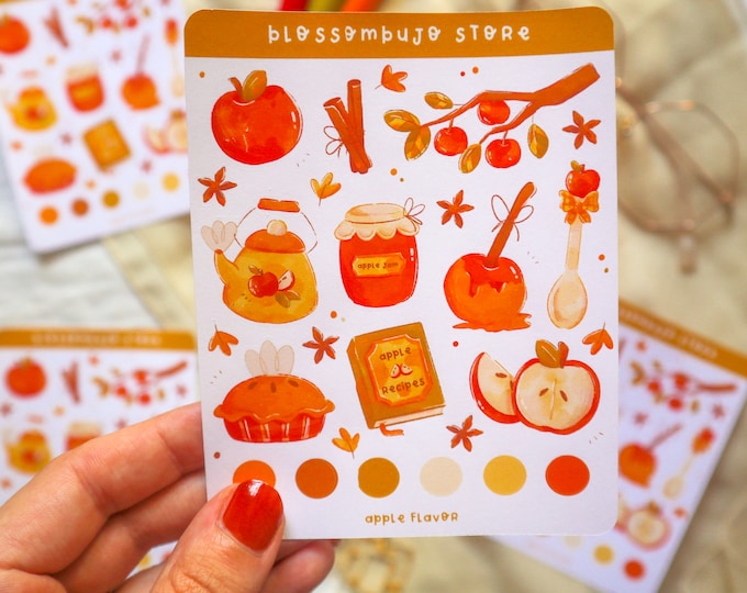 Stickersheet Apple Flavor Bullet Journal Stickers, Planner Stickers ...