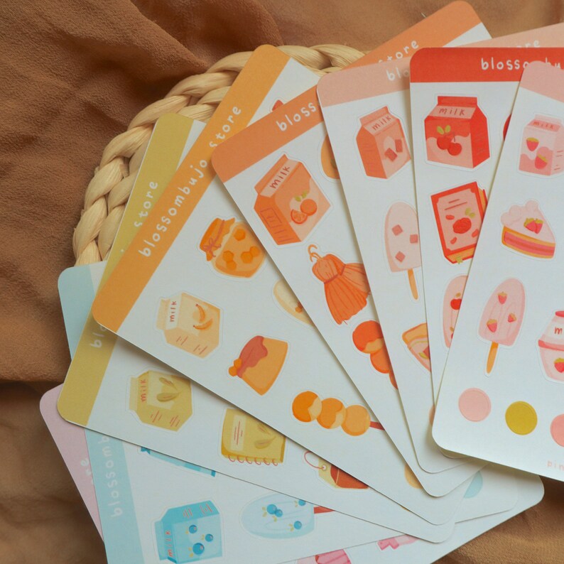 Stickersheet Rainbow Bullet Journal Stickers Planner | Etsy