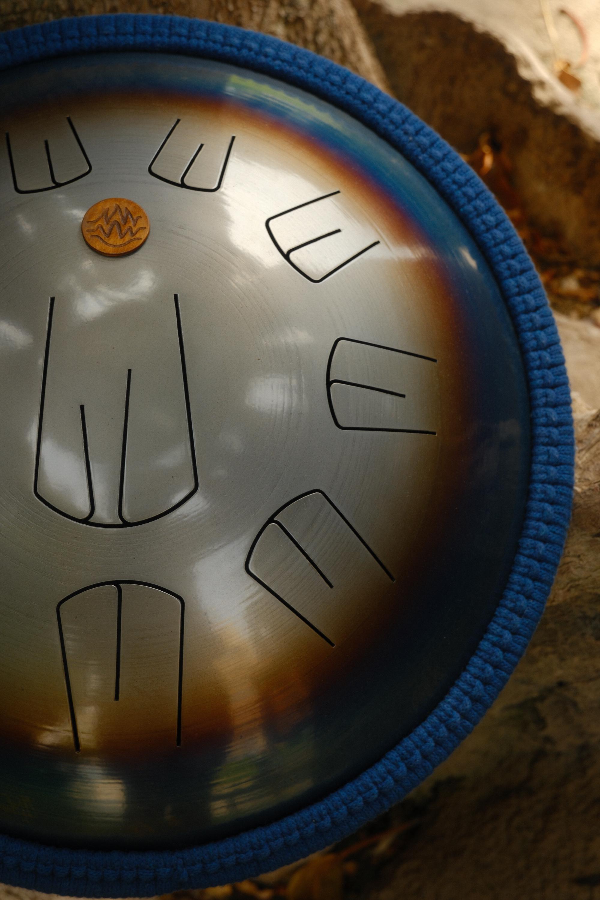 Rainbow Steel Tongue Drum 16" - 10 Note Handpan With Bag & Mallets - Etsy