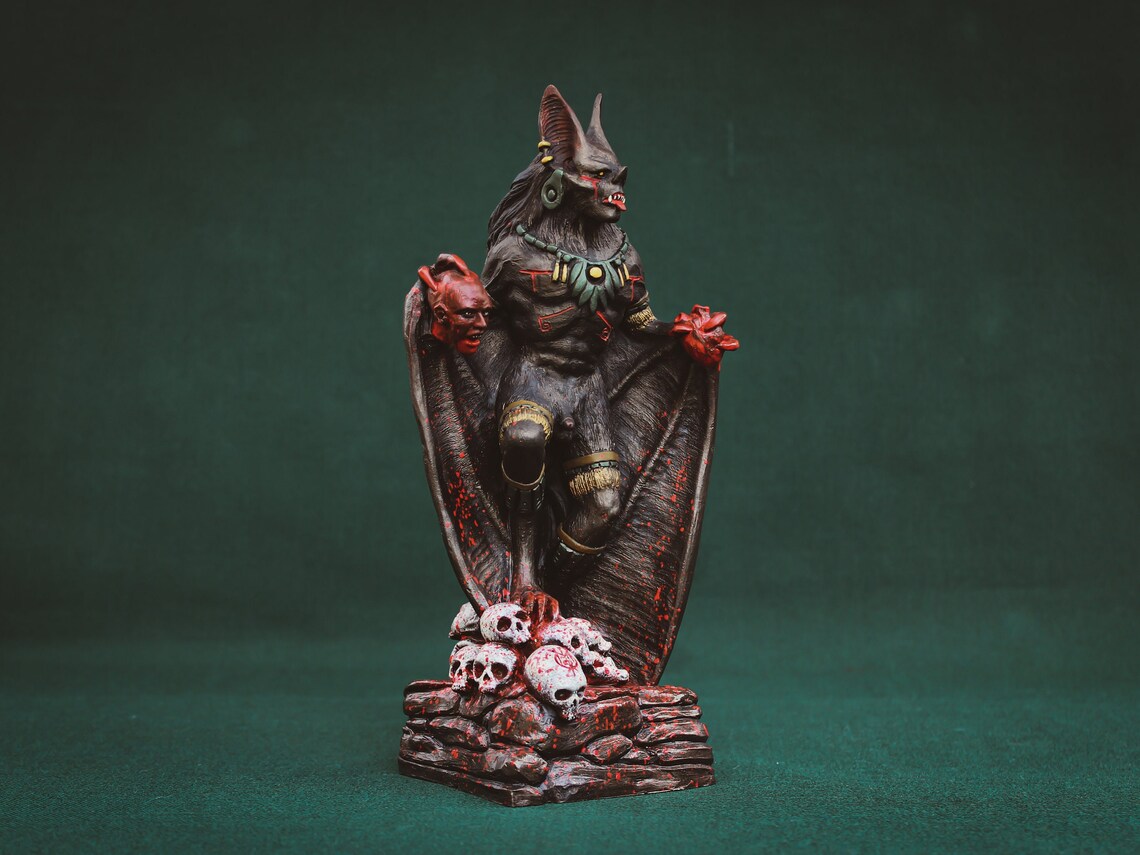 Camazotz Aztec God Bat Camazotz Statue Aztec Altar Mayan - Etsy Australia