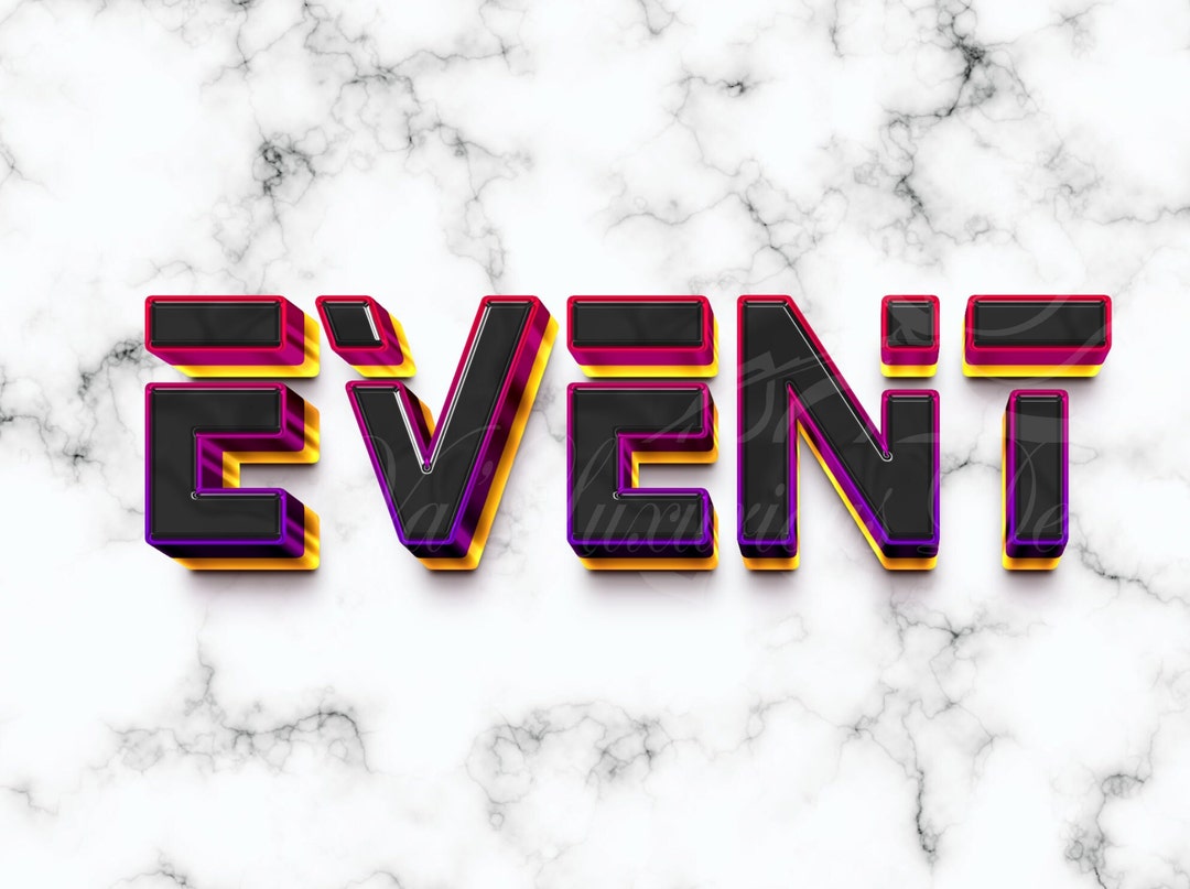 Event 3d Text - Etsy