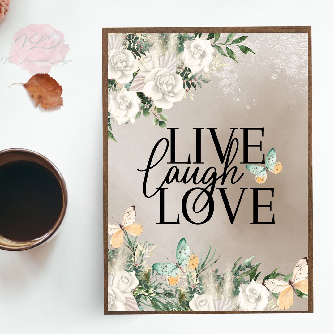 Wall Art, Live Laugh Love, Wall Art, Live Laugh Love Sign, Live Love ...