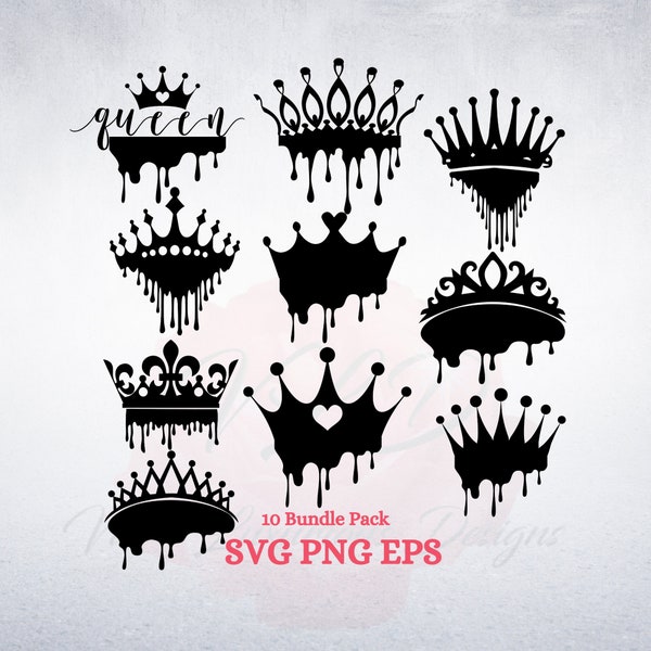 Dripping Crown Png - Etsy