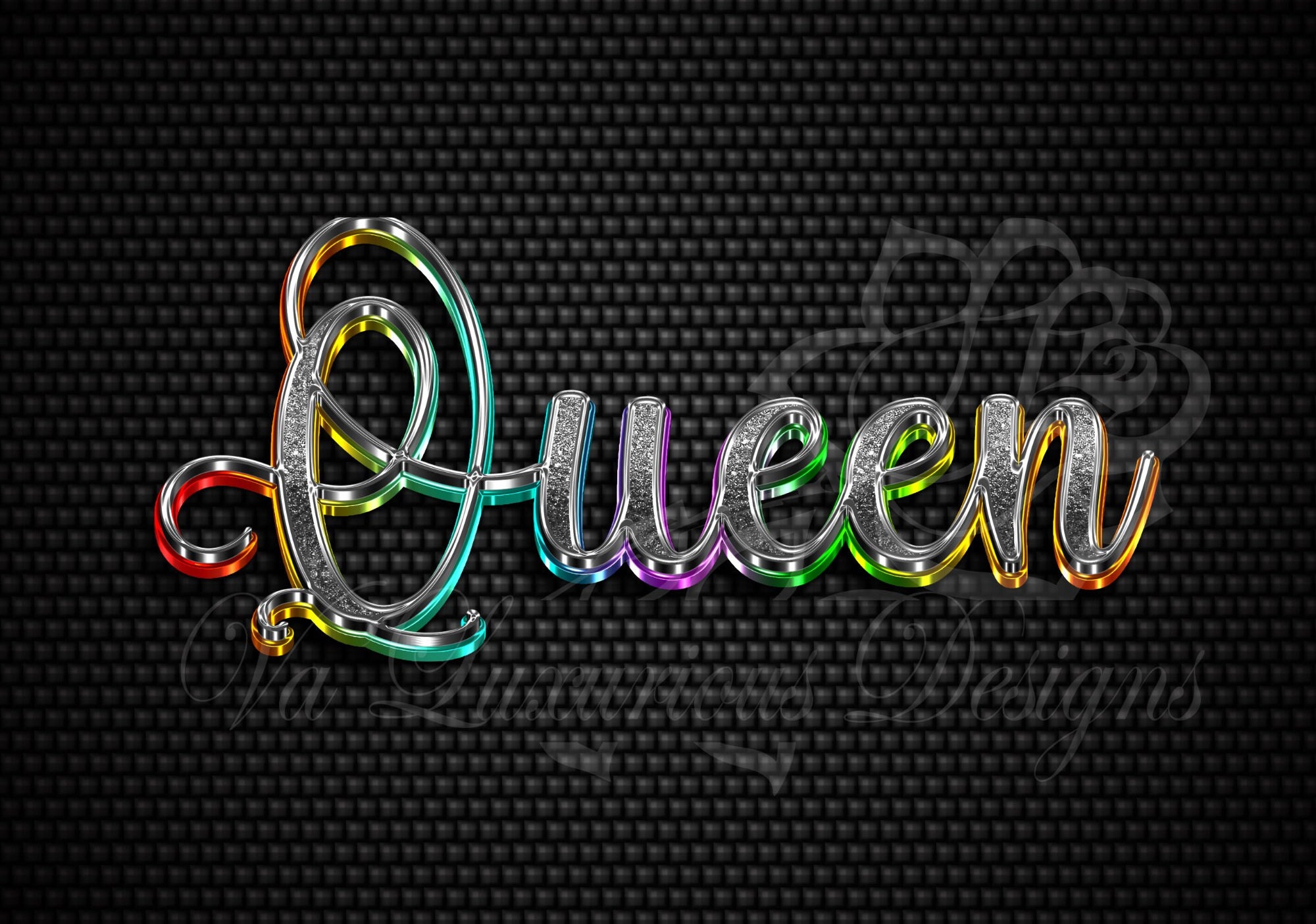 Queen 3D Rainbow Clipart - Etsy