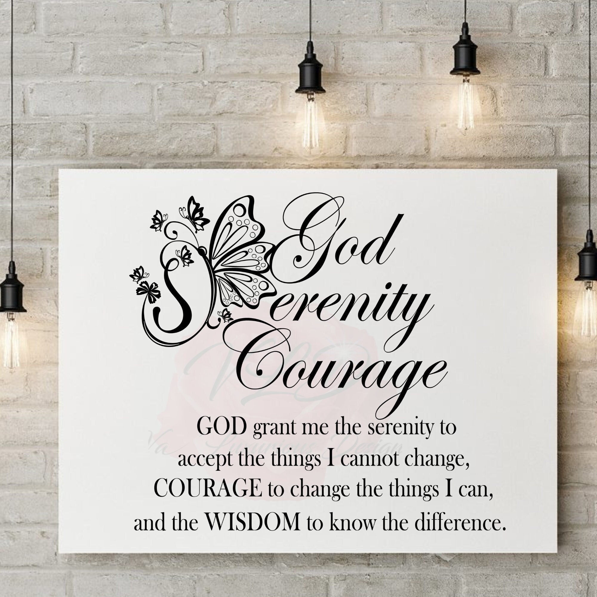 Serenity Prayer Butterfly