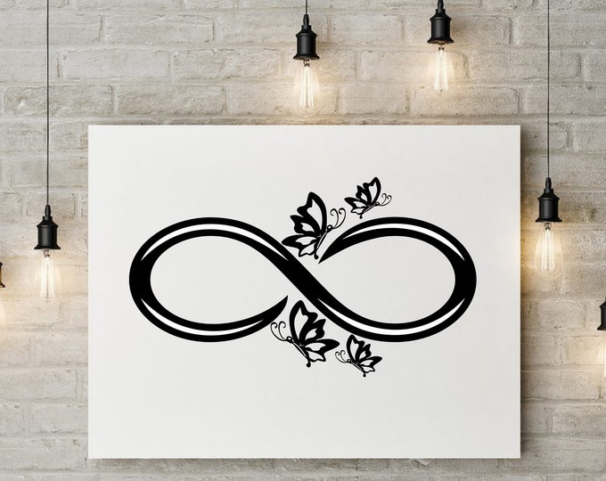 Butterfly Infinity Symbol Svg, Meditation Symbol Svg, Spiritual Symbol ...