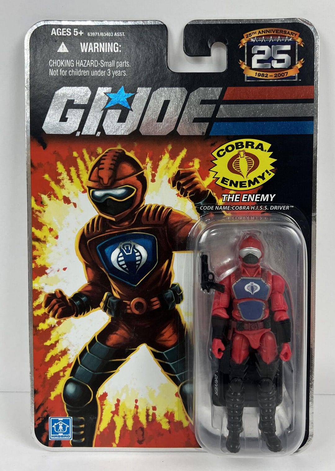 GI Joe 25th Anniversary H.I.S.S. Driver Action Figure Hasbro Comic HISS ...