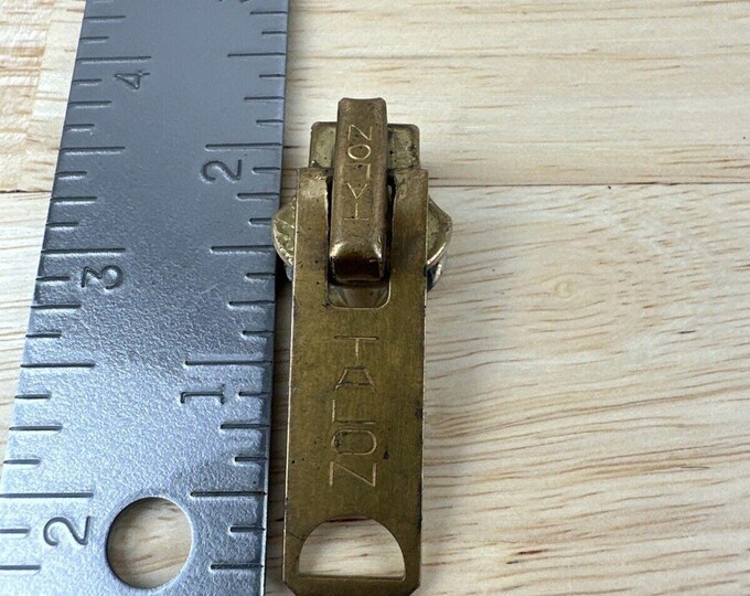 Talon Brand Vintage Heavy Duty Metal Zipper Sliders Brass Pull USA - Etsy