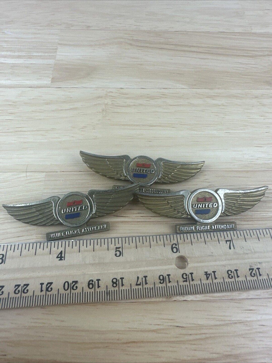 3 Vintage United Airlines Wings Pin Future Flight Attendant - Etsy