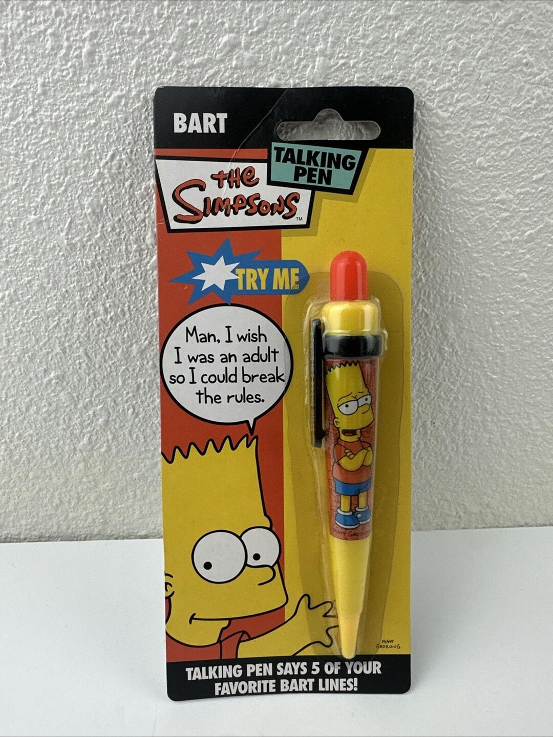 The Simpson’s BART Electronic Talking Pen Says 5 Phrases JDK Products ...