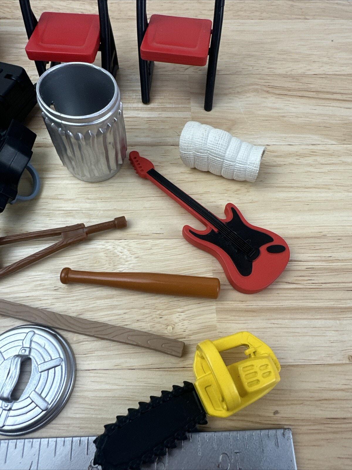 WWF WWE Action Figure Mixed Accessory Playset Lot, Guitars, Chairs ...