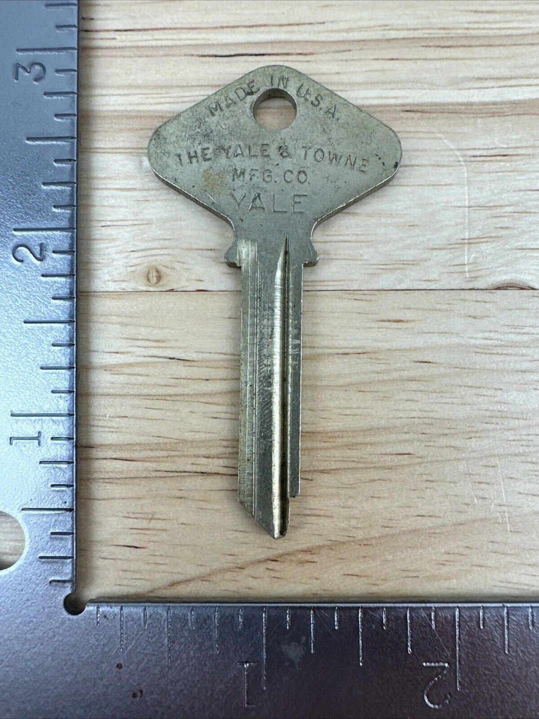Vintage Yale and Towne Manufacturing Company TG Key Blank Nickel - Etsy