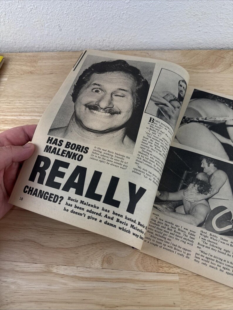 December 1972 the Wrestler Wrestling Magazine Bobby Heenan Mummy Moolah ...