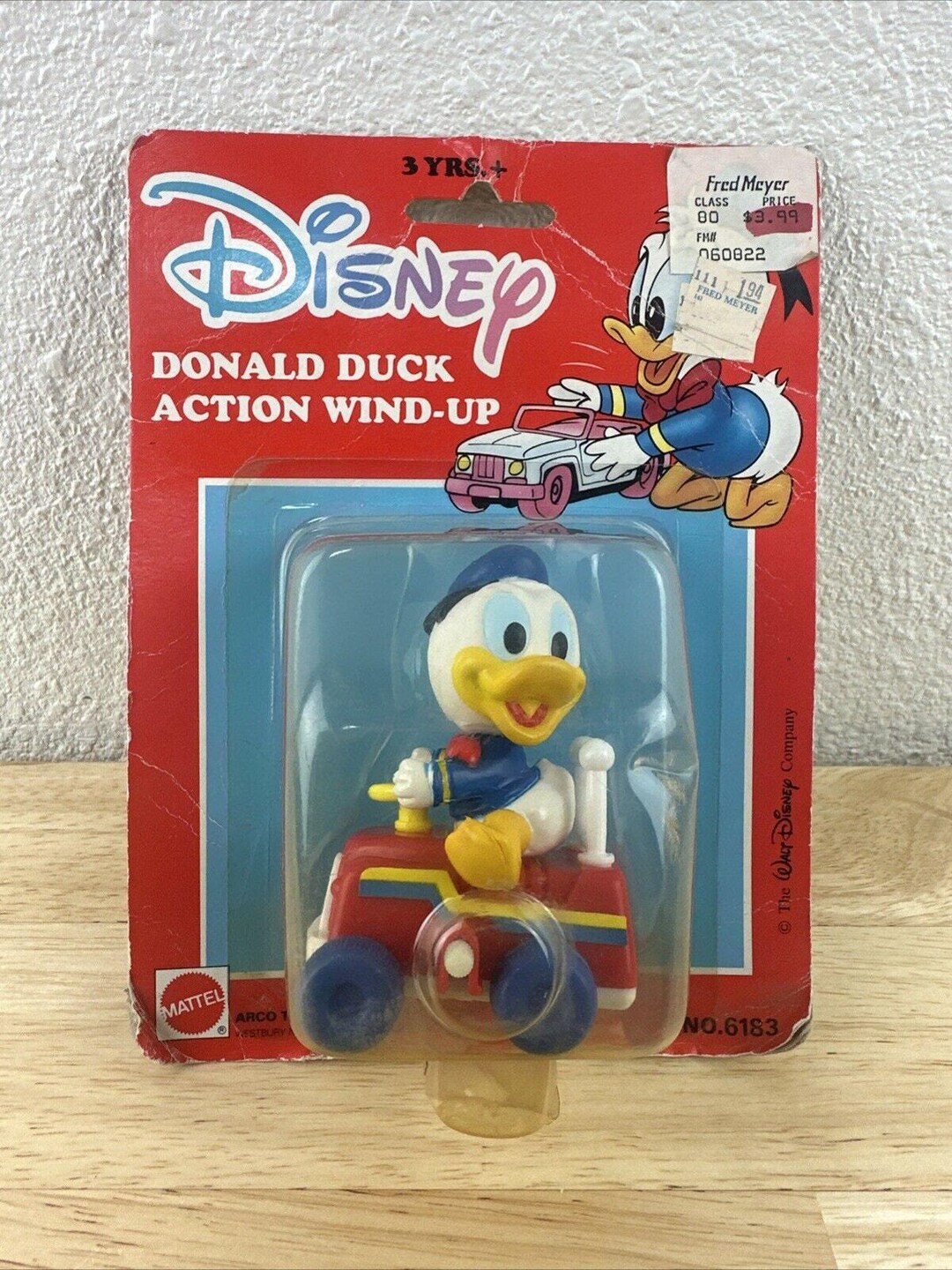 Vintage Donald Duck Action Wind up Mattel Sealed in Original Packaging ...