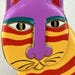 Laurel Burch Carved Wooden Cat Vintage 1980's Hand Painted 14" Tall - Etsy