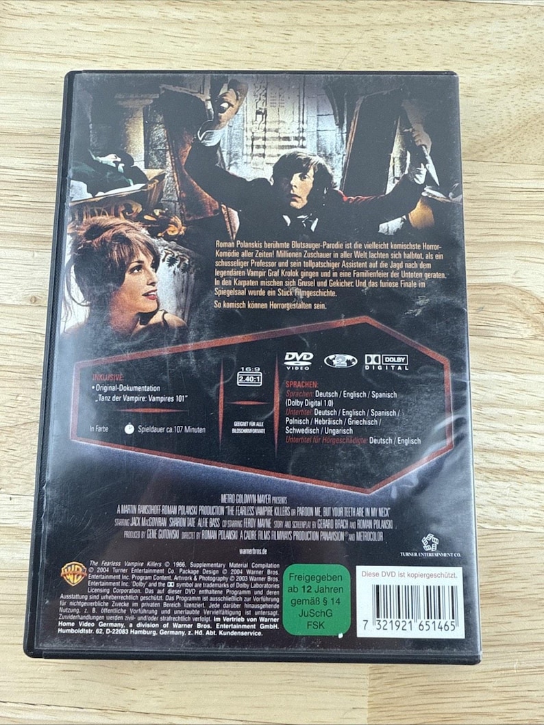 Tanz Der Vampire Dance of the Vampires German DVD Sharon Tate - Roman ...