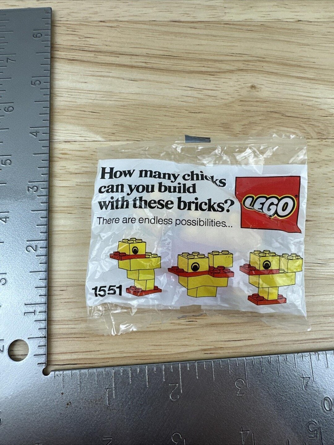 LEGO Yellow & Red Chick (1988) Vintage Building Toy Bagged 1551 - Etsy