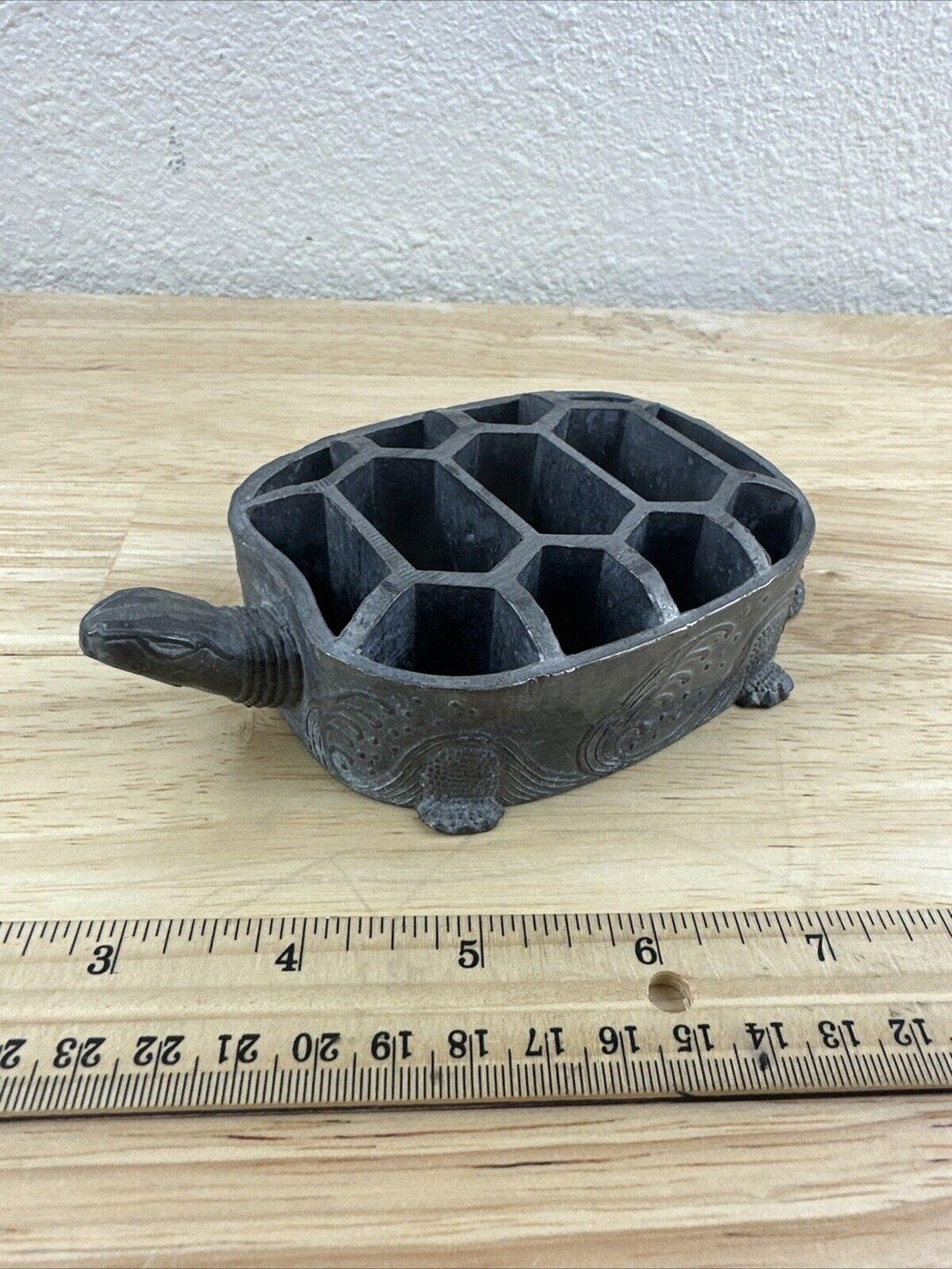 Vintage Japanese Metal Turtle Flower Frog Ikebana Floral Arrangement - Etsy