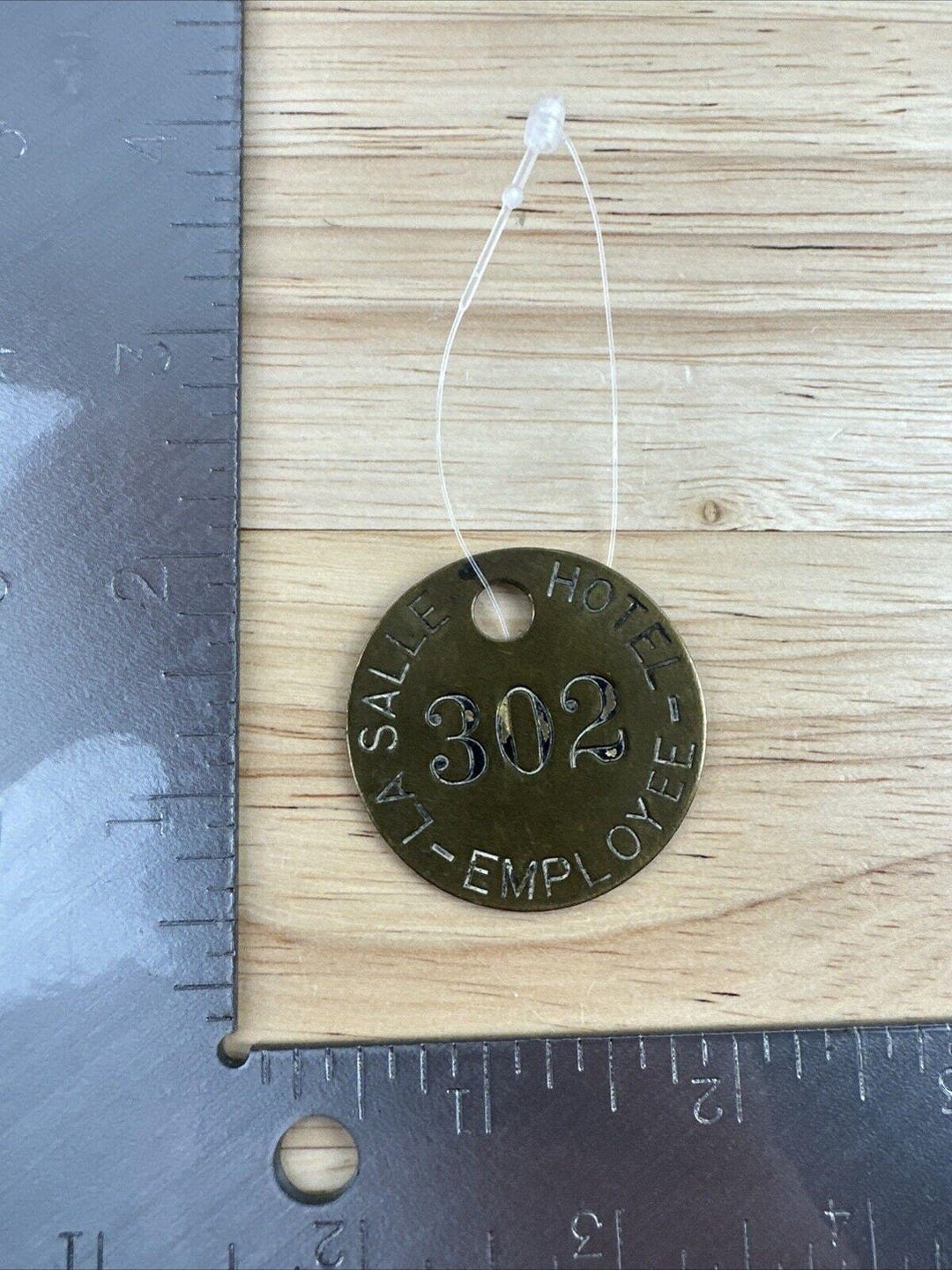 Vintage La Salle Hotel Brass Employee Key Fob Keychain Chicago Illinois ...