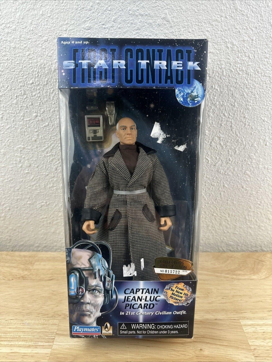 Playmates Star Trek First Contact Captain Jean Luc Picard Action Figure ...