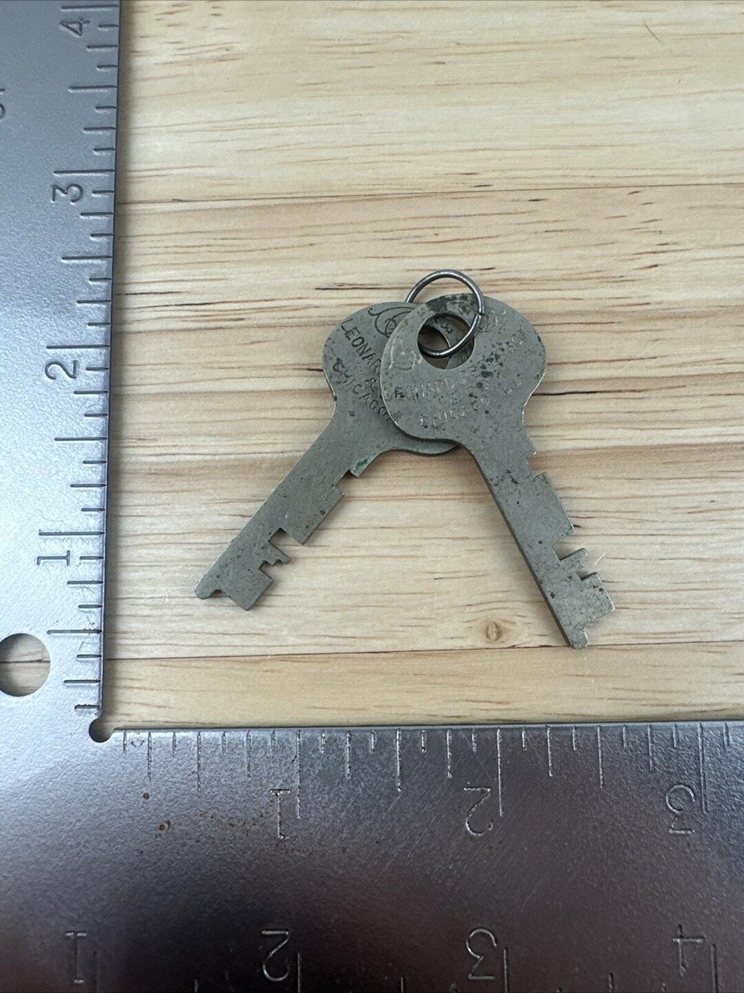 Leonard Peterson & Co Flat Skeleton Cabinet Steel Key #AGH36 Chicago ...