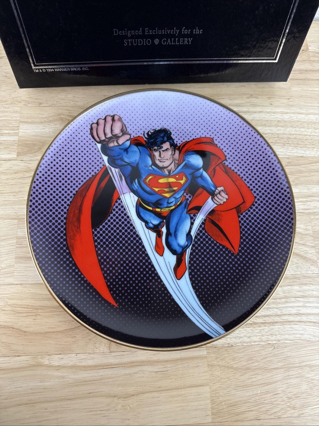 Warner Bros Superman Limited Edition Collectors Plate Justice League DC ...