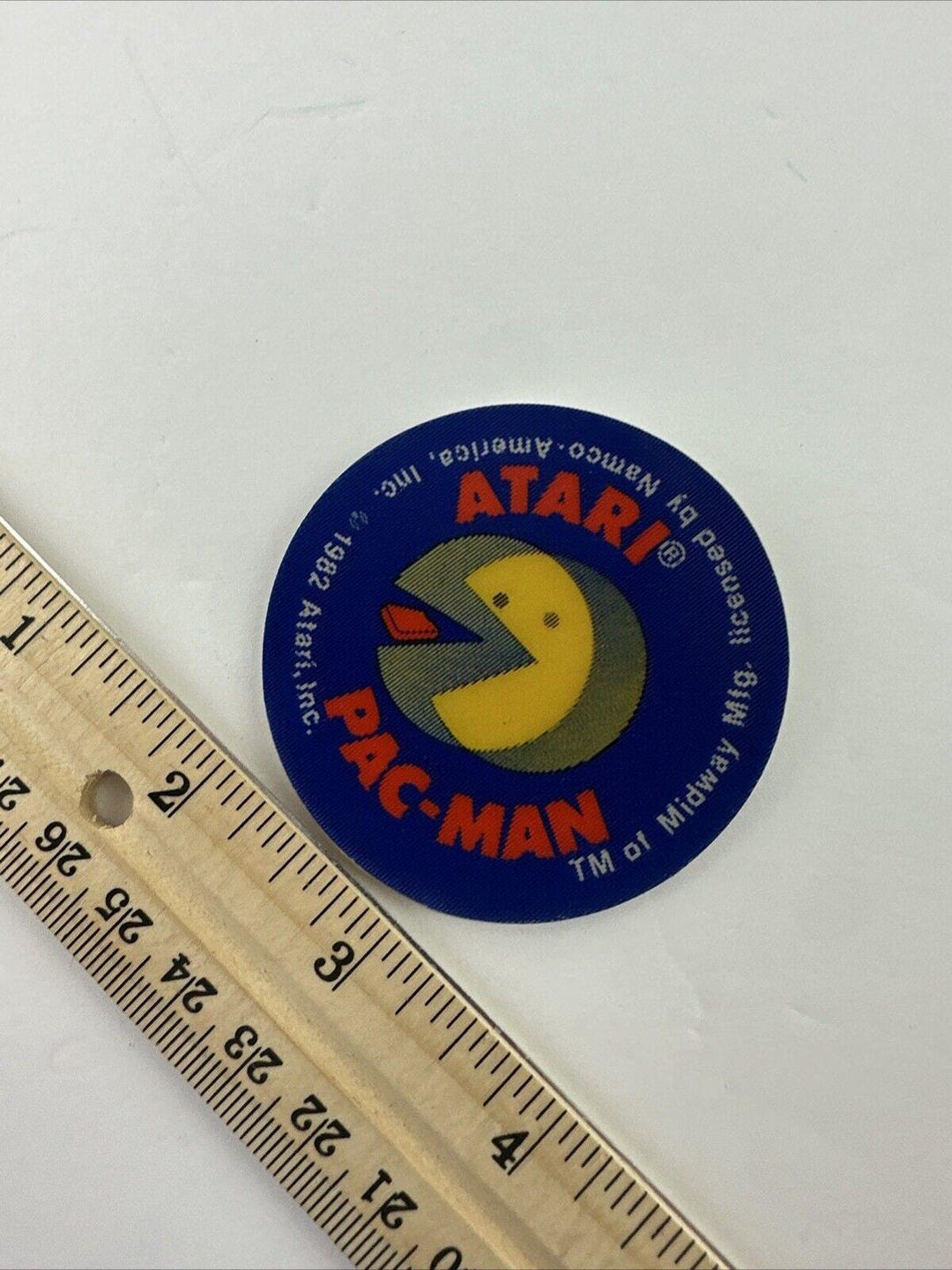 Vintage Atari Pac-man Video Game Lenticular Sticker 1982 Bally Midway ...