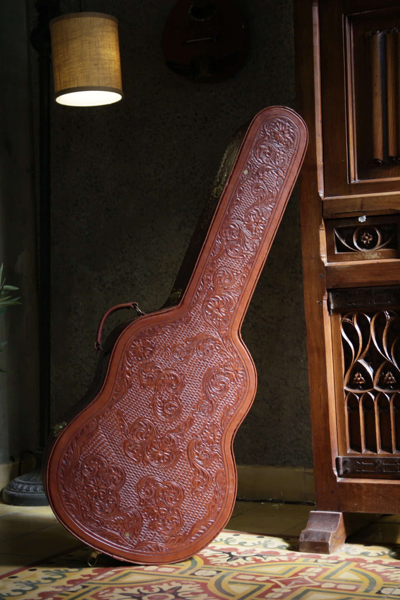 Classical Guitar Case Hand Tooled With Full Grain Leather - Etsy
