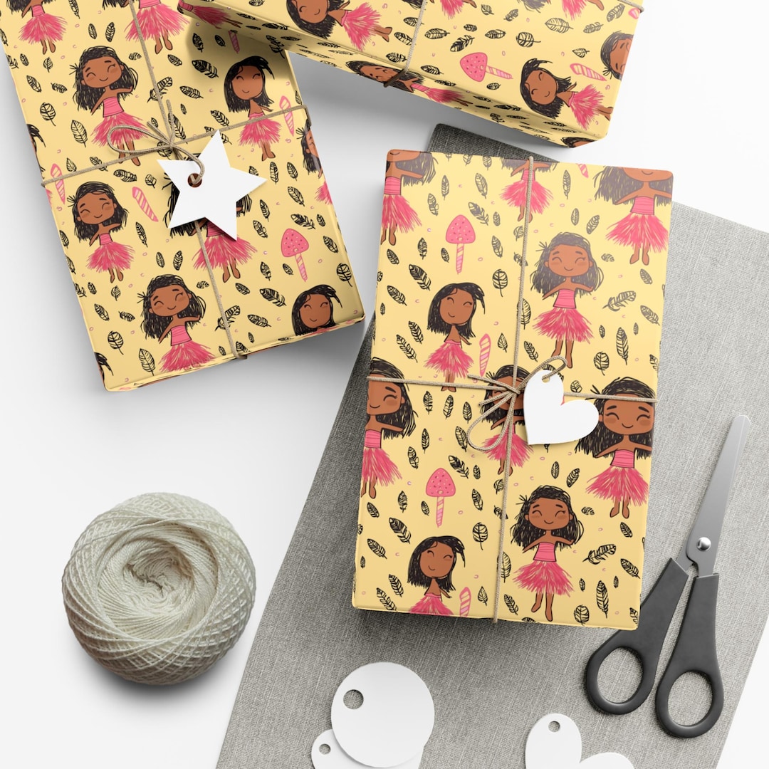 Moana Inpired Gift Wrap Papers for All Occasions Cute Festive Wrapping ...