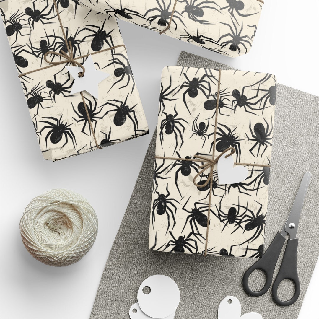 Spider Wrapping Papers, Spiders Paper, Spider Lover Gifts, Bugs Gift ...