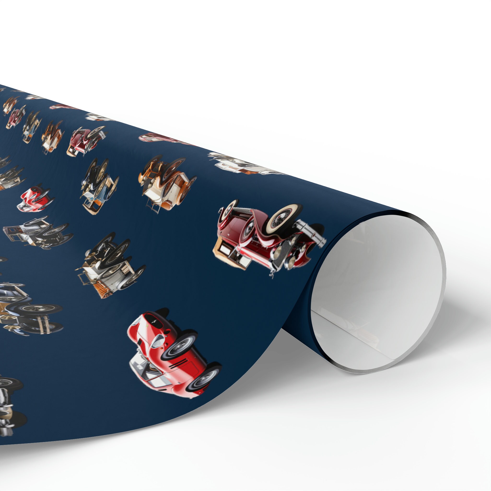 Vintage Luxury Cars Wrapping Paper, Valentine's Wrapping Paper, Men ...