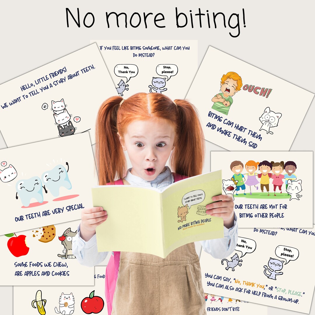 No More Biting PDF Ebook With Bonus Emoji Chart for Kids Toddlers ...