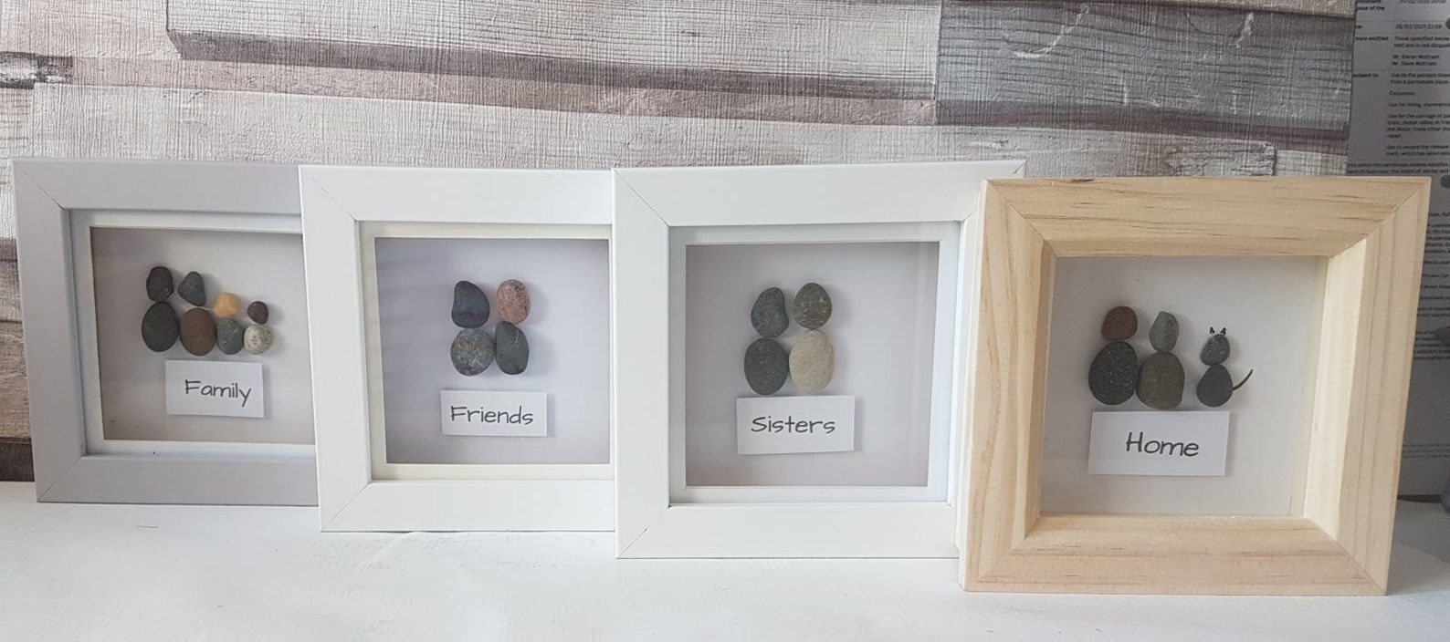 Sisters Pebble Art, Small Box Frame, Sister Gift - Etsy