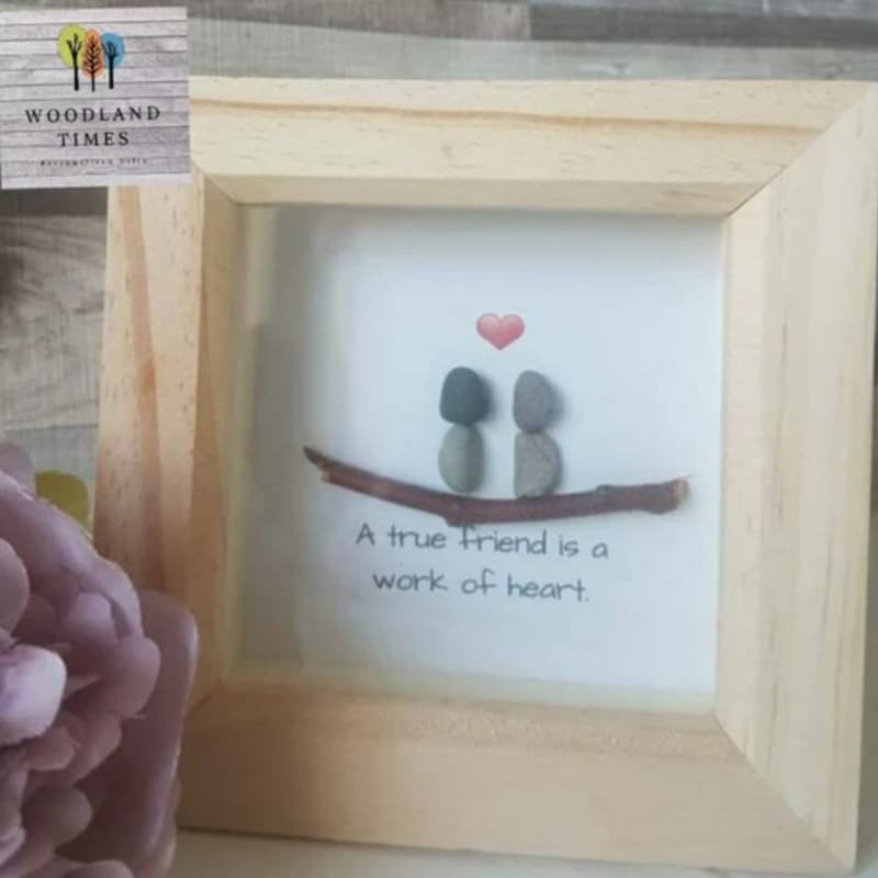 Best Friend Pebble Art - Etsy UK
