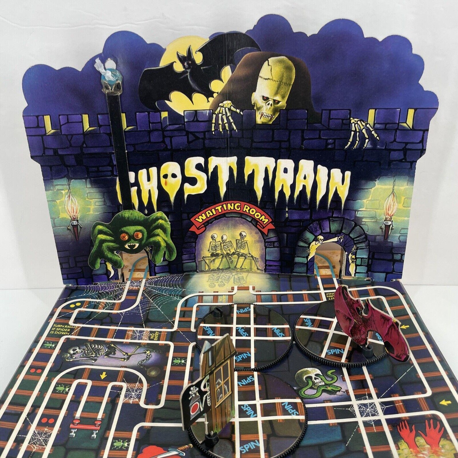 Vintage Denys Fisher Ghost Train 3D Board Game 1974 Complete England ...