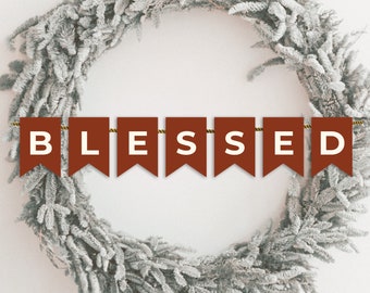 Merry Christmas Banner, Printable Banner, Party, Favors, Digital Banner ...