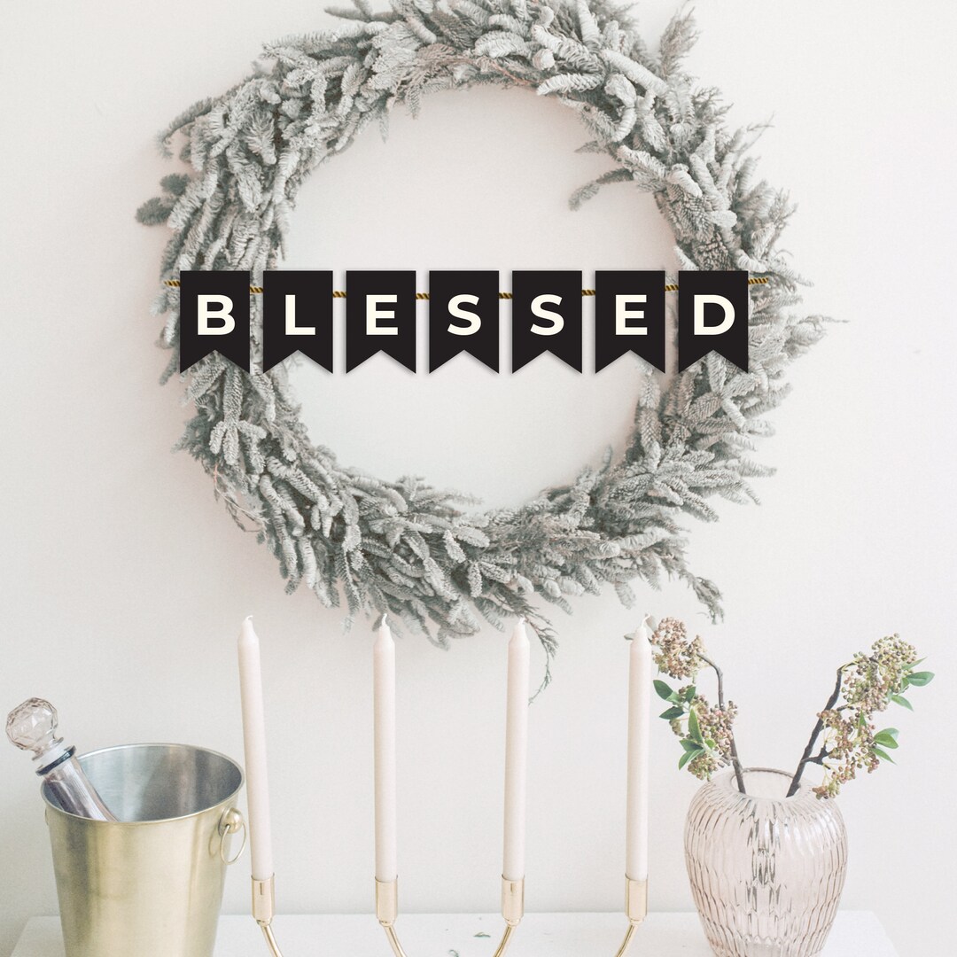 Blessed Banner Printable Banner Party Favors Digital - Etsy