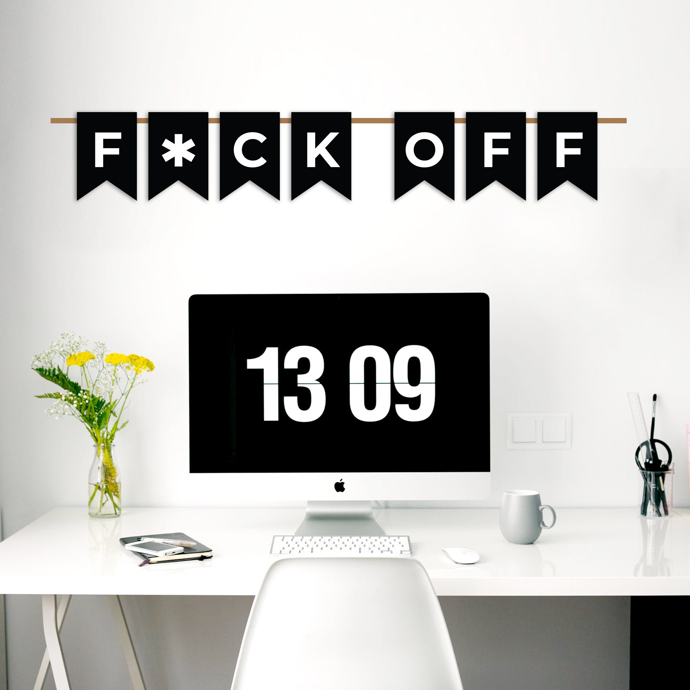 Sassy Banner, Fuck off Banner, Printable Banner, Party, Favors, Digital ...