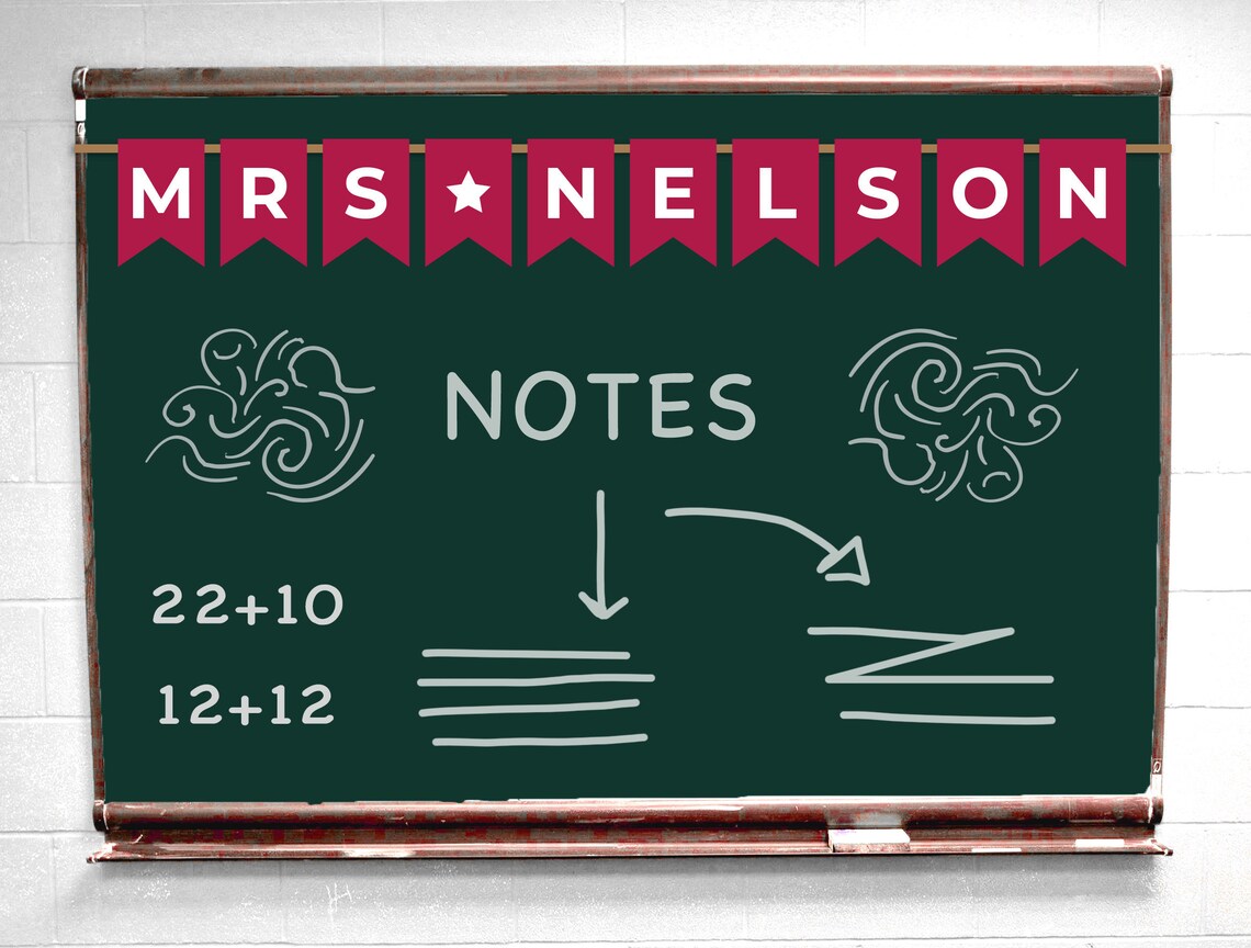 Custom Teacher Name Banner PRINTABLE Banner Party Kids | Etsy